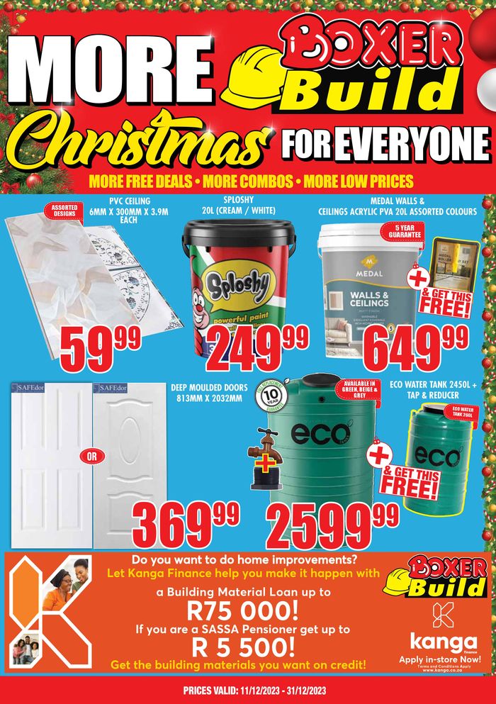 Boxer Build | Specials & Catalogues - Christmas | Tiendeo