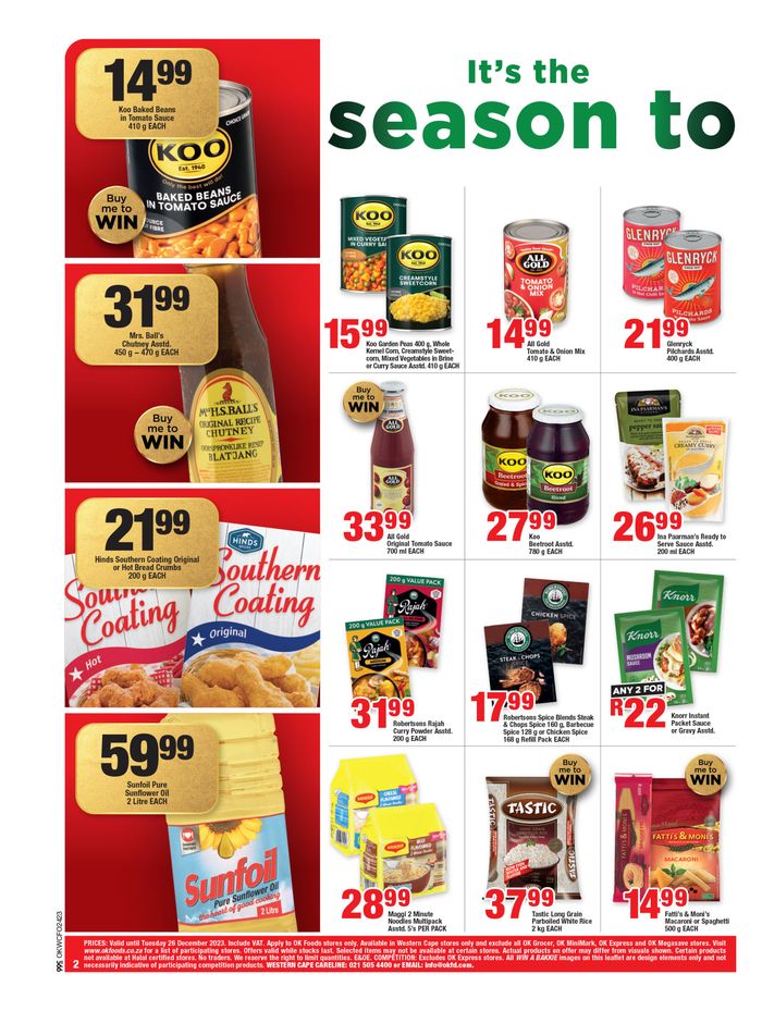OK Foods | Specials & Catalogues - Christmas | Tiendeo