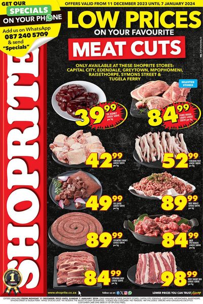 Shoprite Isipingo - 22 Isipingo Junction | Trading Hours & Specials ...