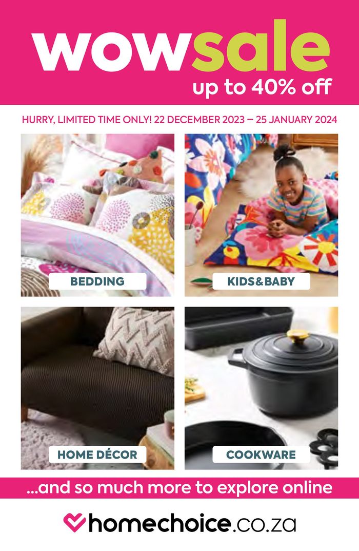 HomeChoice | Catalogues & Specials - January 2024 | Tiendeo