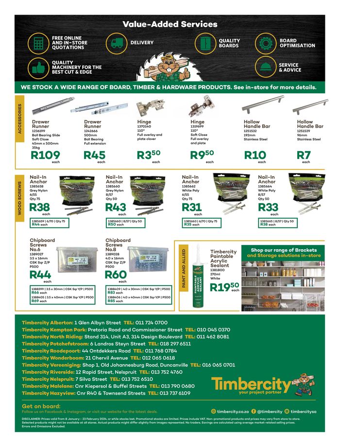 Timbercity | Specials & Catalogues - February 2024 | Tiendeo