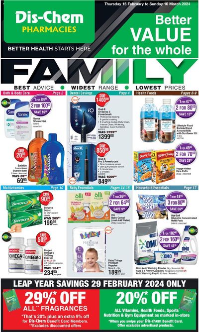 Dis-Chem | Specials & Catalogues - March 2024 | Tiendeo