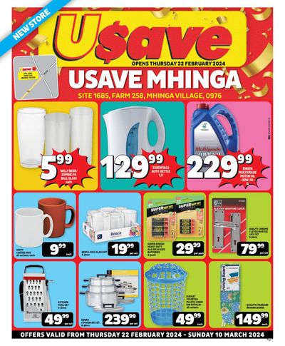 Usave | Specials & Catalogues - March 2024 | Tiendeo
