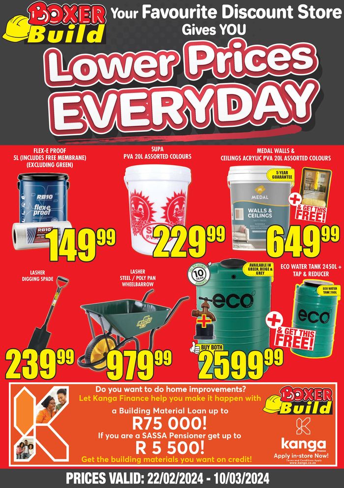 Boxer Build | Specials & Catalogues - March 2024 | Tiendeo