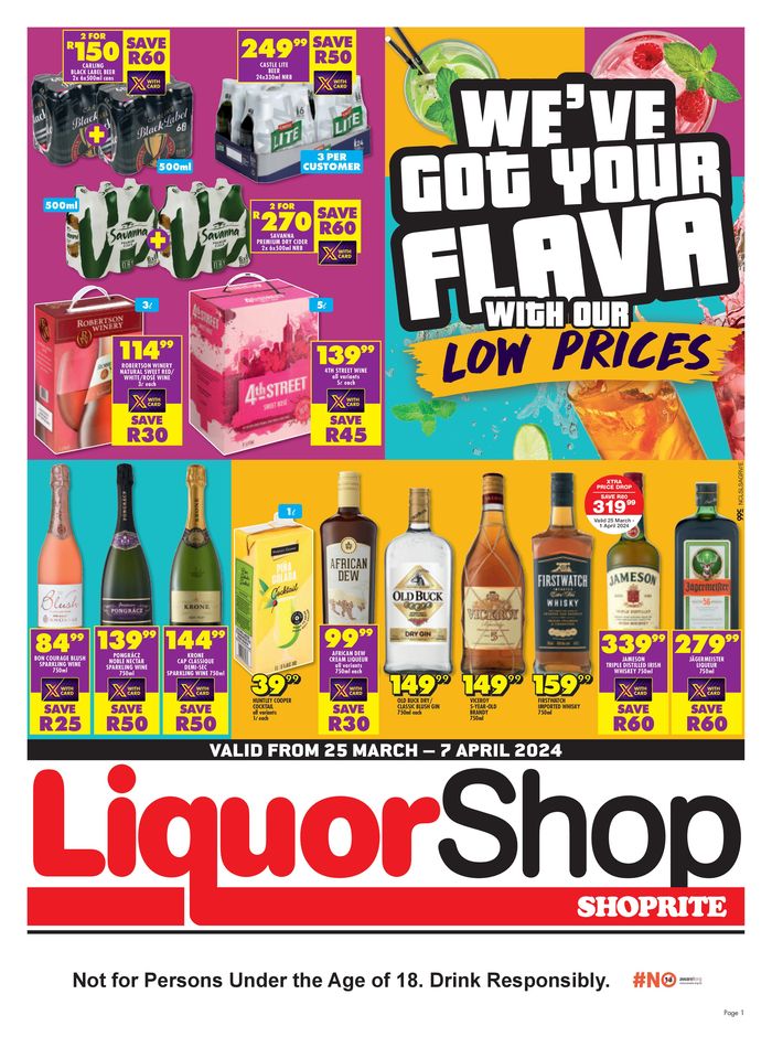 Shoprite Liquor Bloemfontein | Easter Specials & Catalogues | Tiendeo