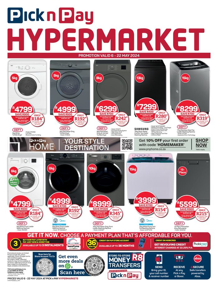 Pick n Pay Hypermarket Port Elizabeth - Moffet Park | Trading Hours ...
