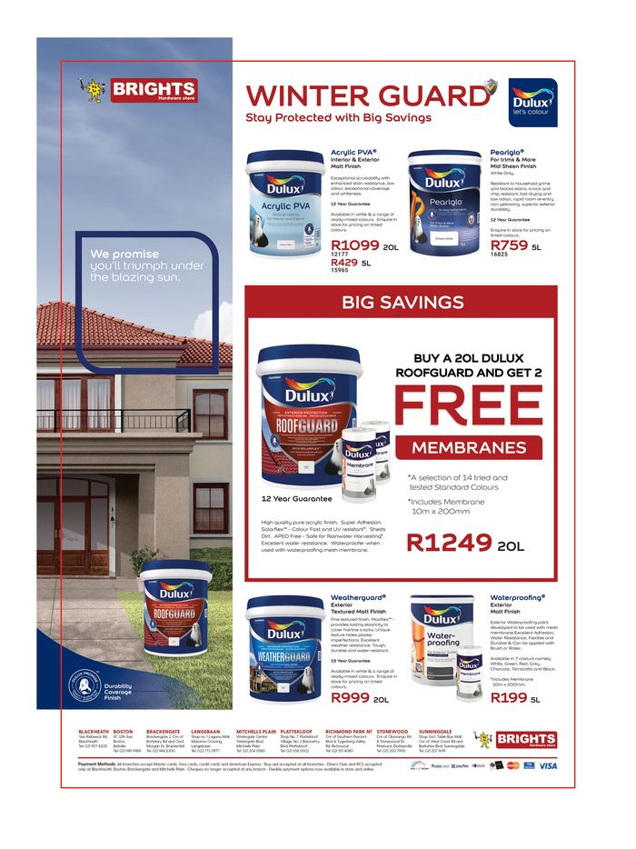 Brights Hardware in Cape Town | Weekly Specials & Catalogues | Tiendeo