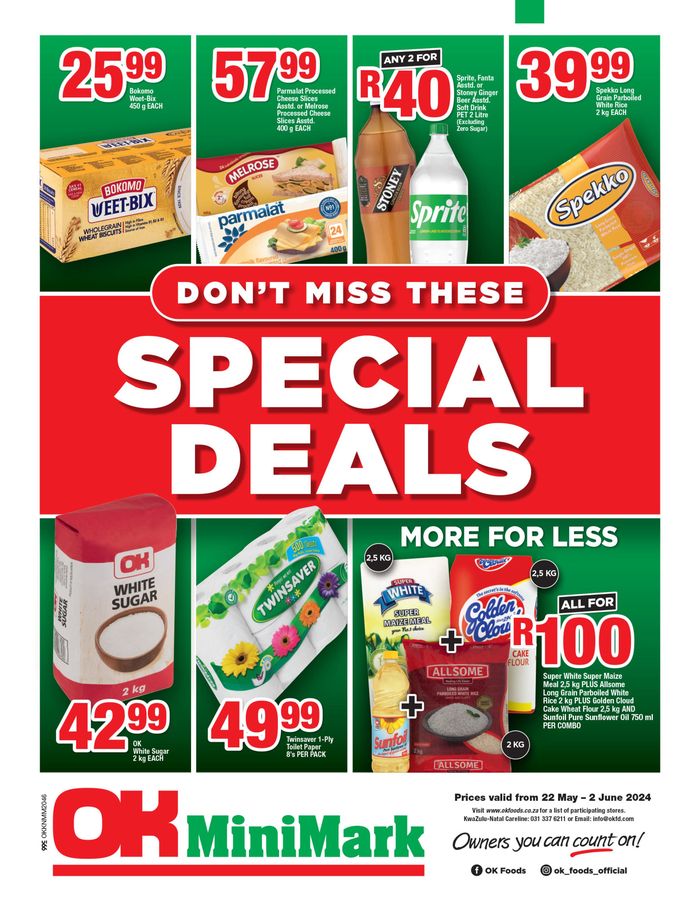 OK MiniMark in Pietermaritzburg | Weekly Specials & Catalogues | Tiendeo