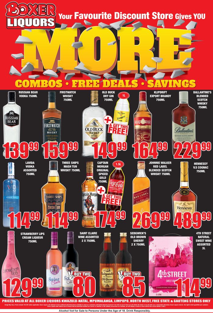 Boxer Liquors in Thohoyandou | Weekly Specials & Catalogues | Tiendeo