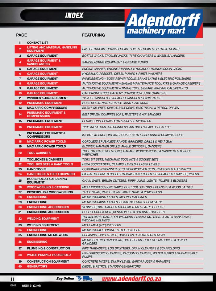 Adendorff Machinery Mart | Deals & Specials - June 2024 | Tiendeo