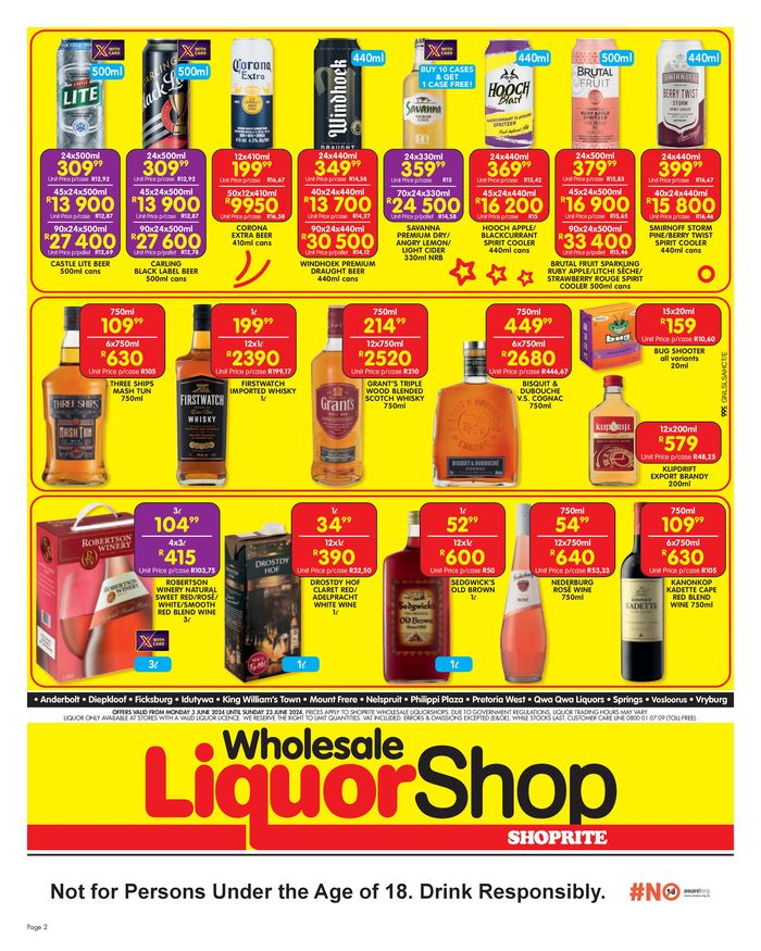 Shoprite Liquor Plettenberg Bay | Weekly Specials & Catalogues | Tiendeo