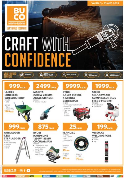 BUCO | Catalogues & Specials - August 2024 | Tiendeo