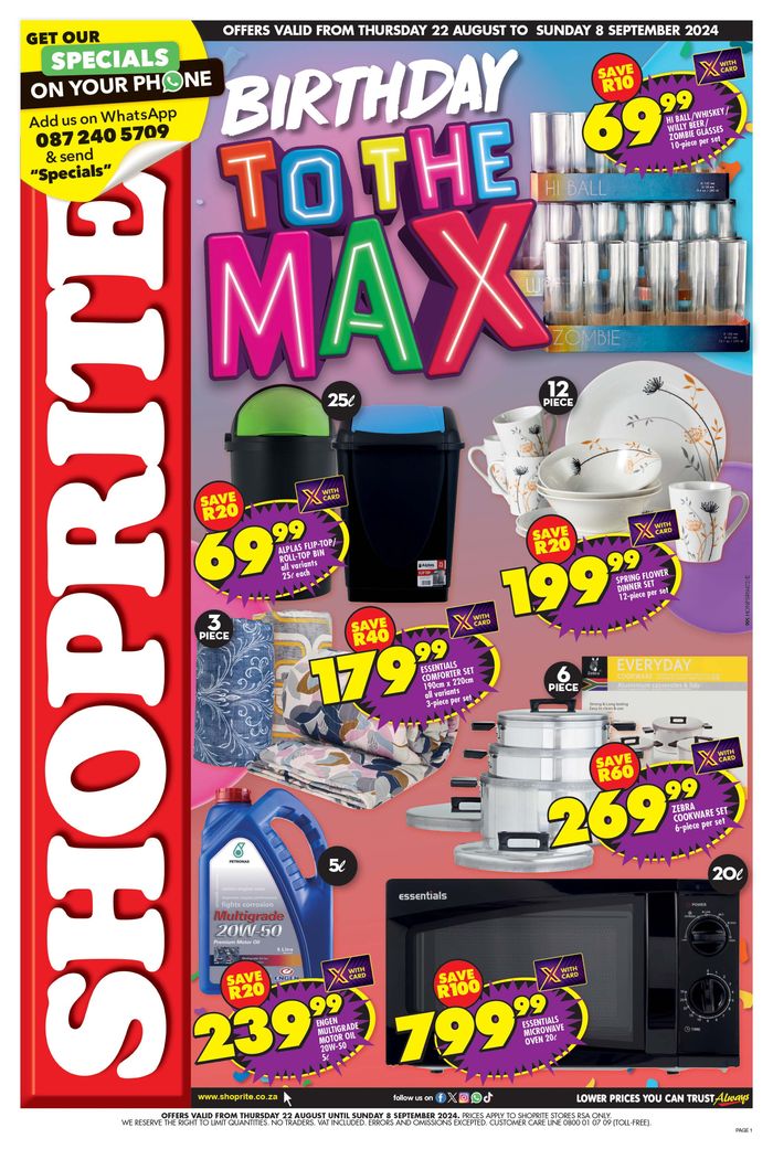 Shoprite in Bloemfontein | Weekly Specials & Catalogues | Tiendeo