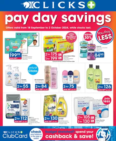 Clicks | Brochures & Specials - October 2024 | Tiendeo